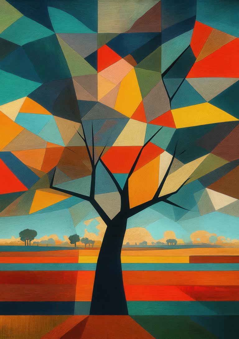 Feeling Offline Abstract Tree Art by Tara Green – ARTSY FARTSY®